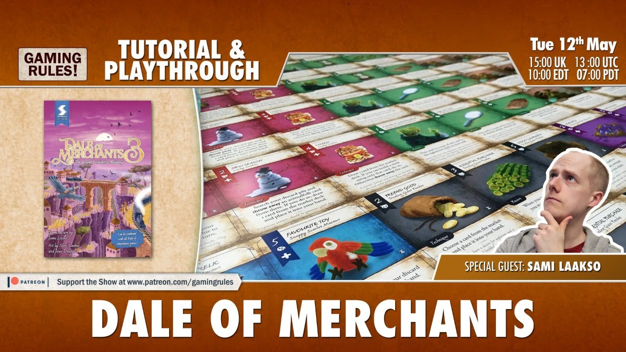 Dale of Merchants - Tutorial and Playthrough with designer Sami Laakso ...