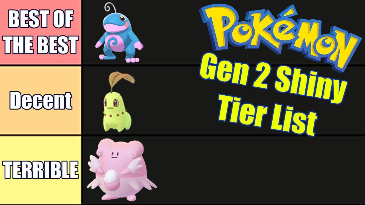 Pokemon Gen 2 Shinies - Tier List - YouTube
