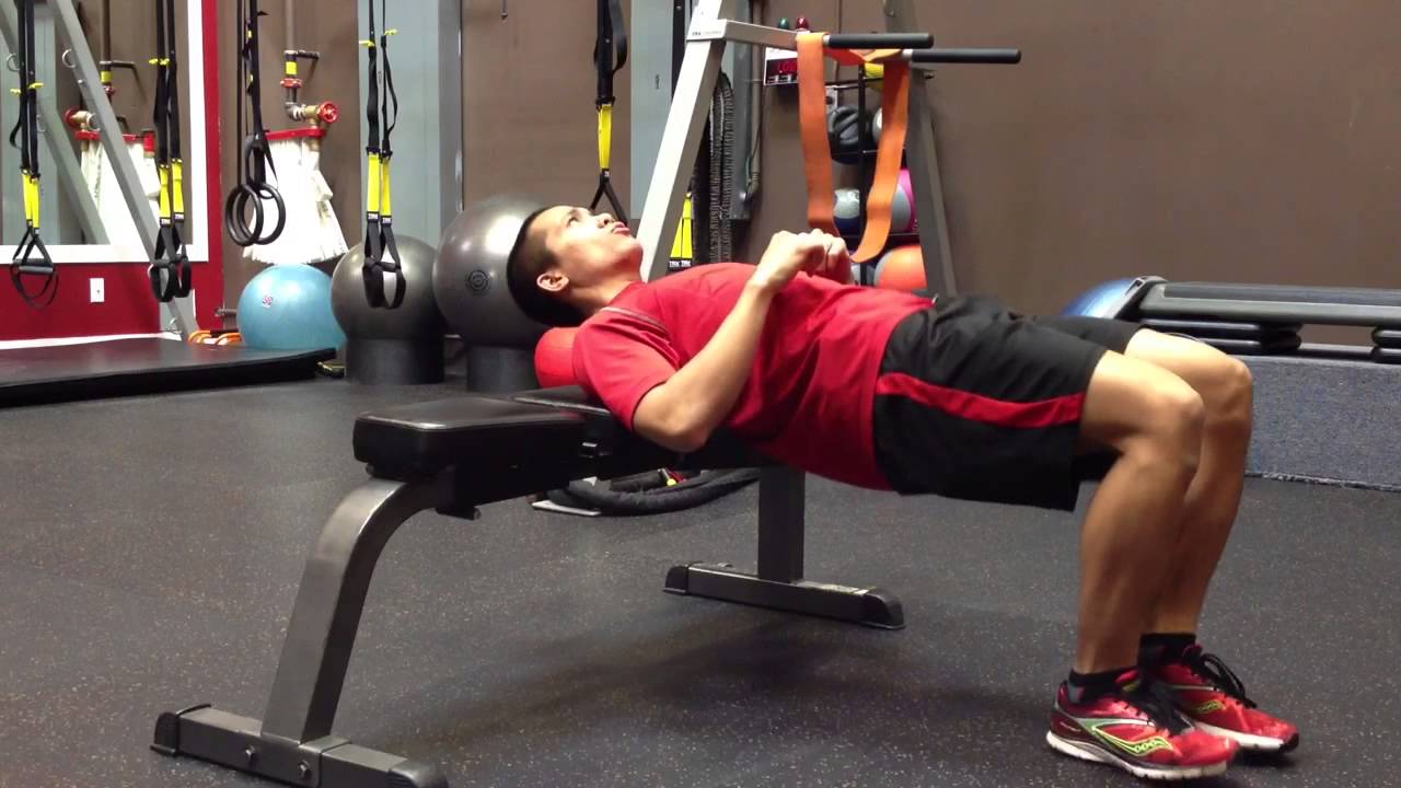 Single Leg Hip Thrust (no weight) - YouTube