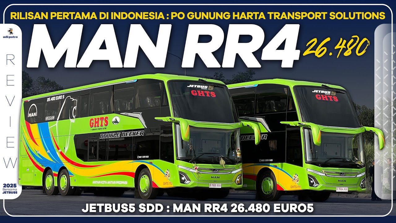 Rilisan MAN RR4 26.480 Pertama di Indonesia + JETBUS 5 SDD Adi Putro ...