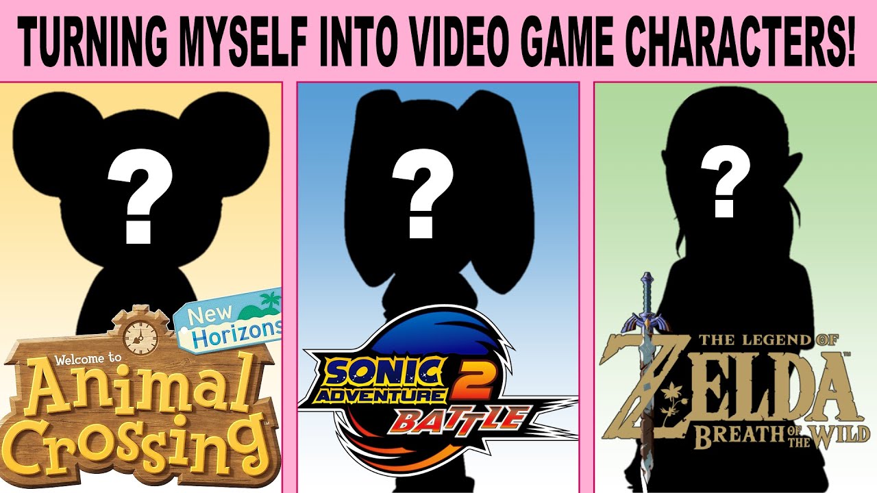 Turning Myself into Video Game Characters! | Animal Crossing Islander ...