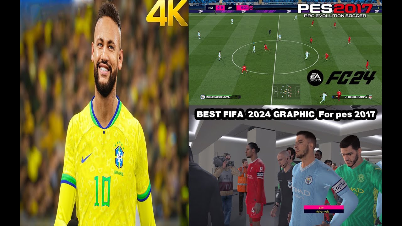 BEST FIFA GRAPHIC 2024 FOR PES 2017 - YouTube