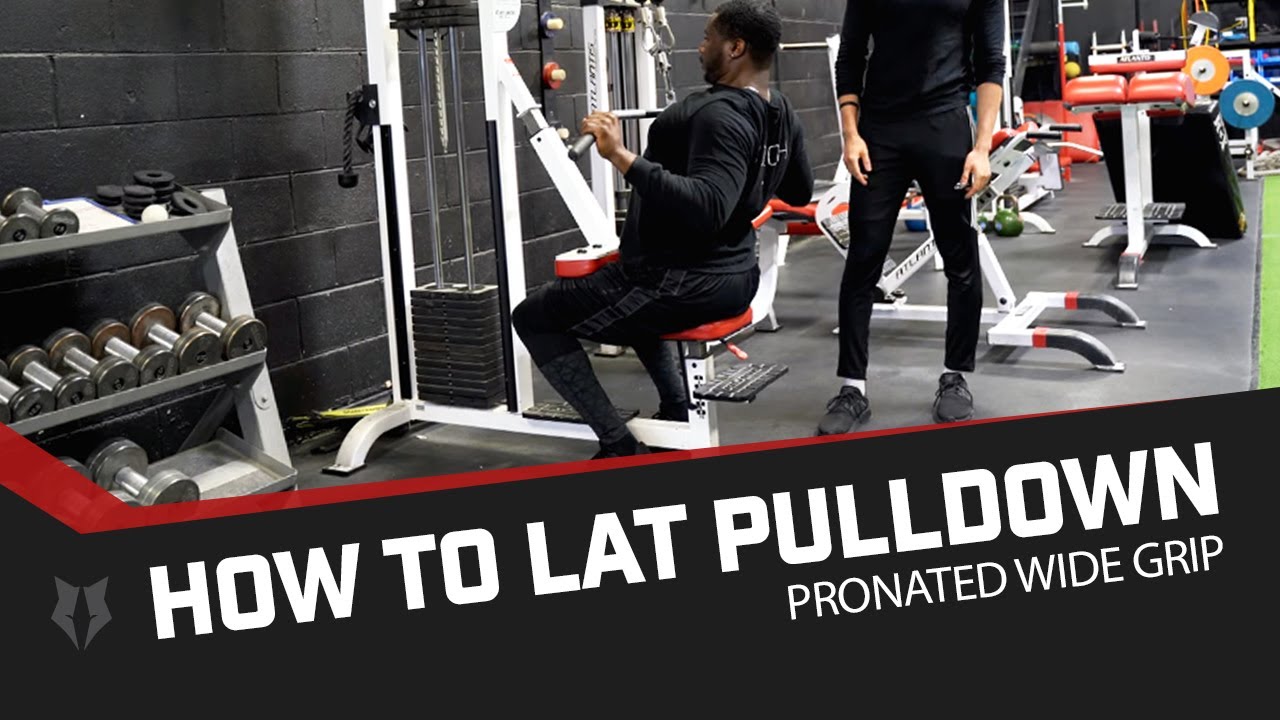 How to Lat Pulldown (Pronated - Shoulder Width) - YouTube