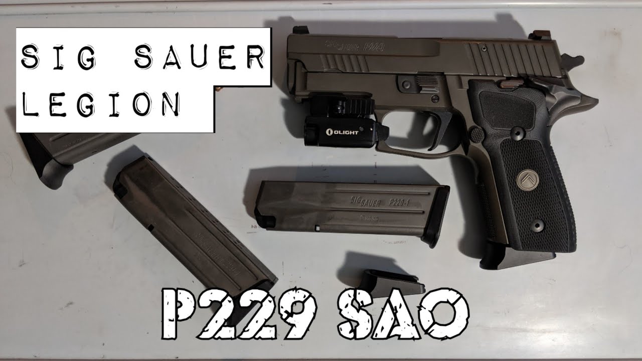 Sig Sauer P229 Legion SAO: UP CLOSE - YouTube