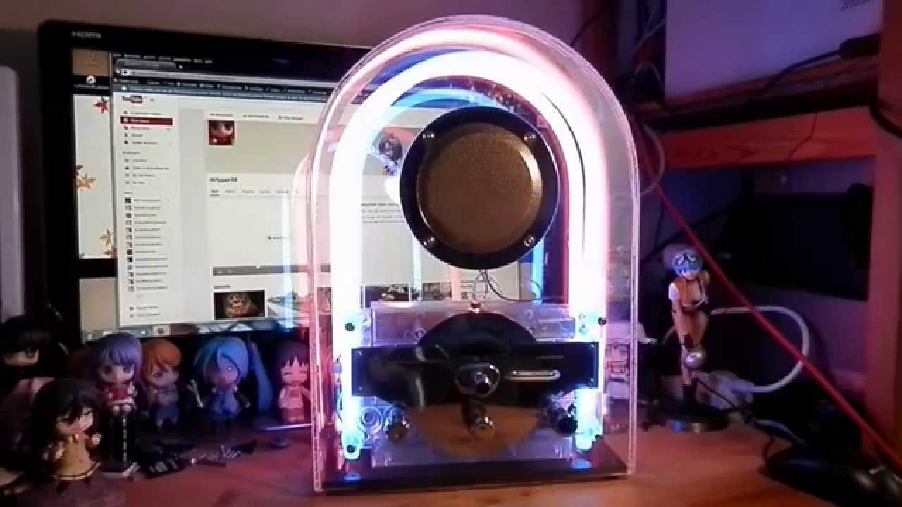 Art Deco Acrylic Glass Neon Tube Radio - Dapy - YouTube