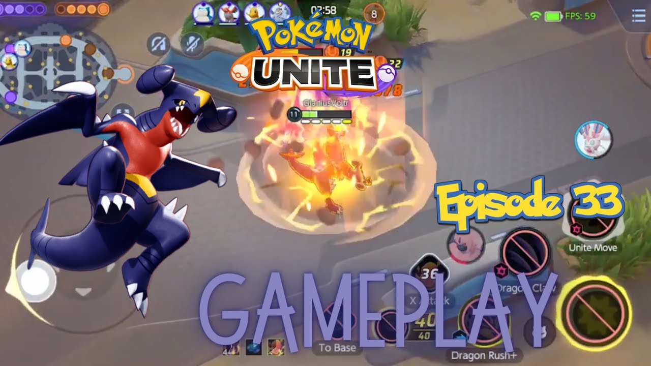 POKEMON UNITE GARCHOMP GAMEPLAY - FIRST TIME TRY | EPISODE 33 - YouTube