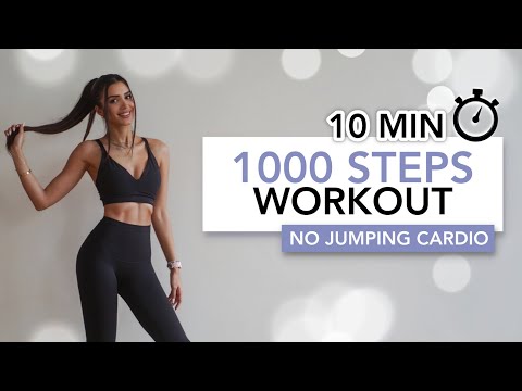 1000 STEPS WORKOUT | No Jumping Cardio To Burn Fat | Eylem Abaci