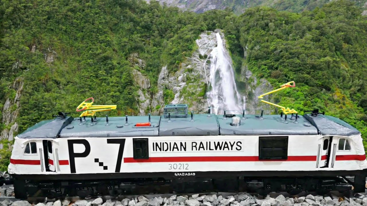 Scratch built wap 7 model |Handmade train engine | WAP 7 Locomotive ...