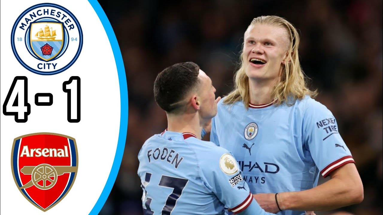 Manchester city vs Arsenal highlights |4-1| LIVE| Premier League - YouTube