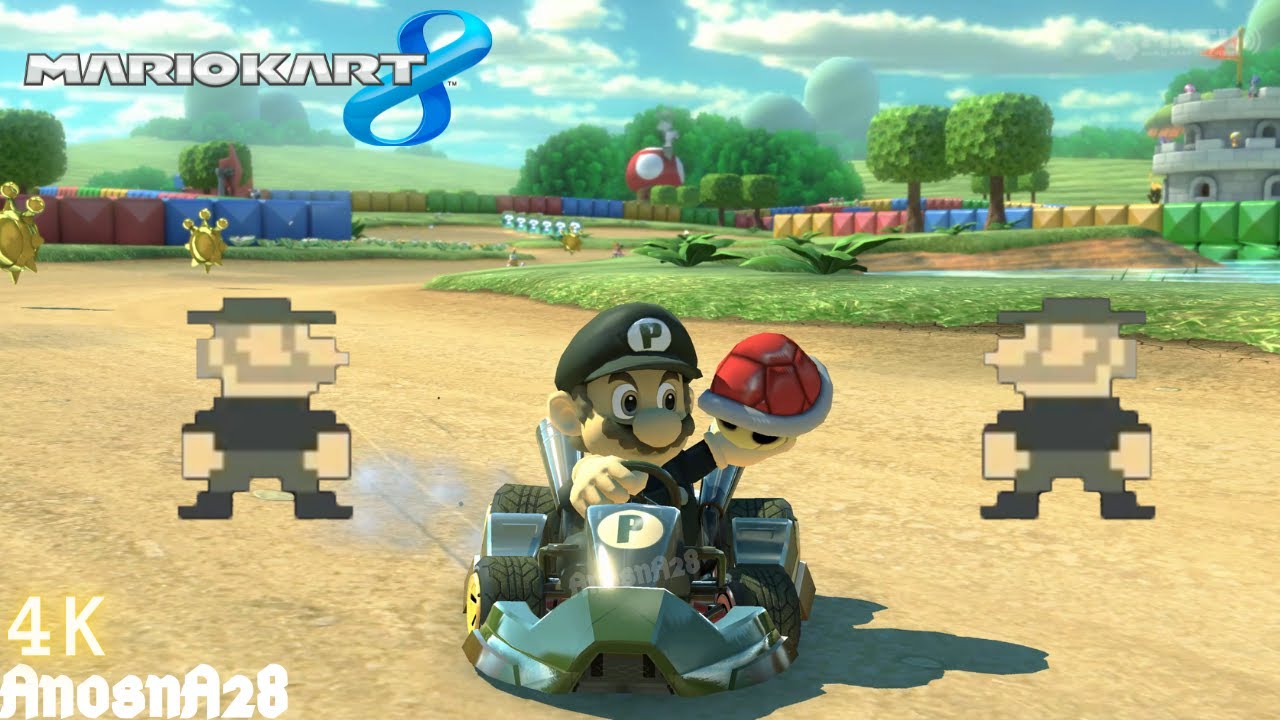 Mario kart 8: 8-Bit Price Mario [4K] - YouTube