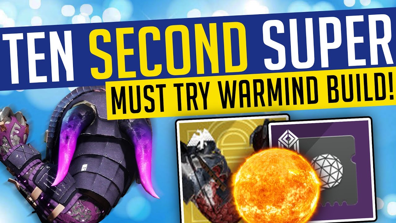 Destiny 2 | TEN SECOND SUPER! Fast & Easy SUPER w/ Warmind Cells Build ...