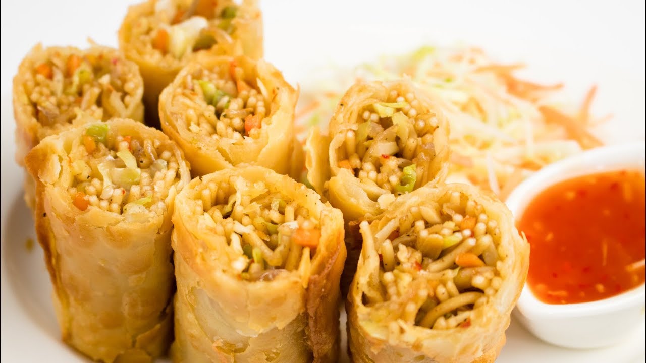 Vegetable Spring Rolls Recipe | Restaurant Style With Sheets Recipe ...