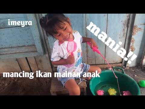 mainan anak-imeyra mancing ikan mainan warna warni red yellow pink ...