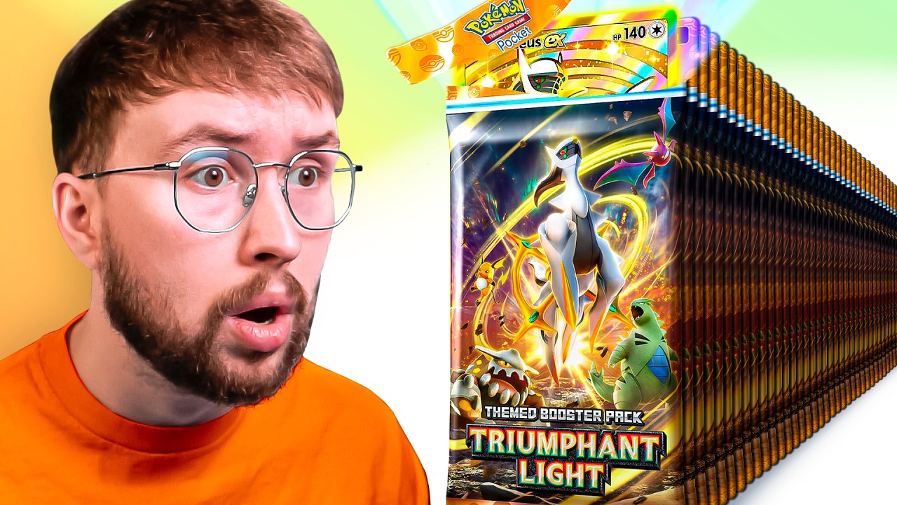 I Opened 100+ Triumphant Light Packs in Pokemon Pocket - YouTube