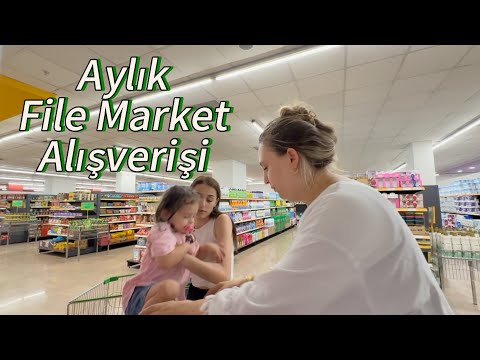 FİLE MARKET ALIŞVERİŞİ 🛒 | ELTİMLE AYLIK ALIŞVERİŞ YAPTIK 😍