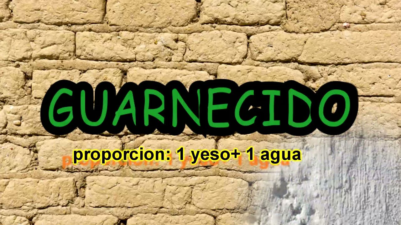 Guarnecido y Enlucido con YESO - YouTube
