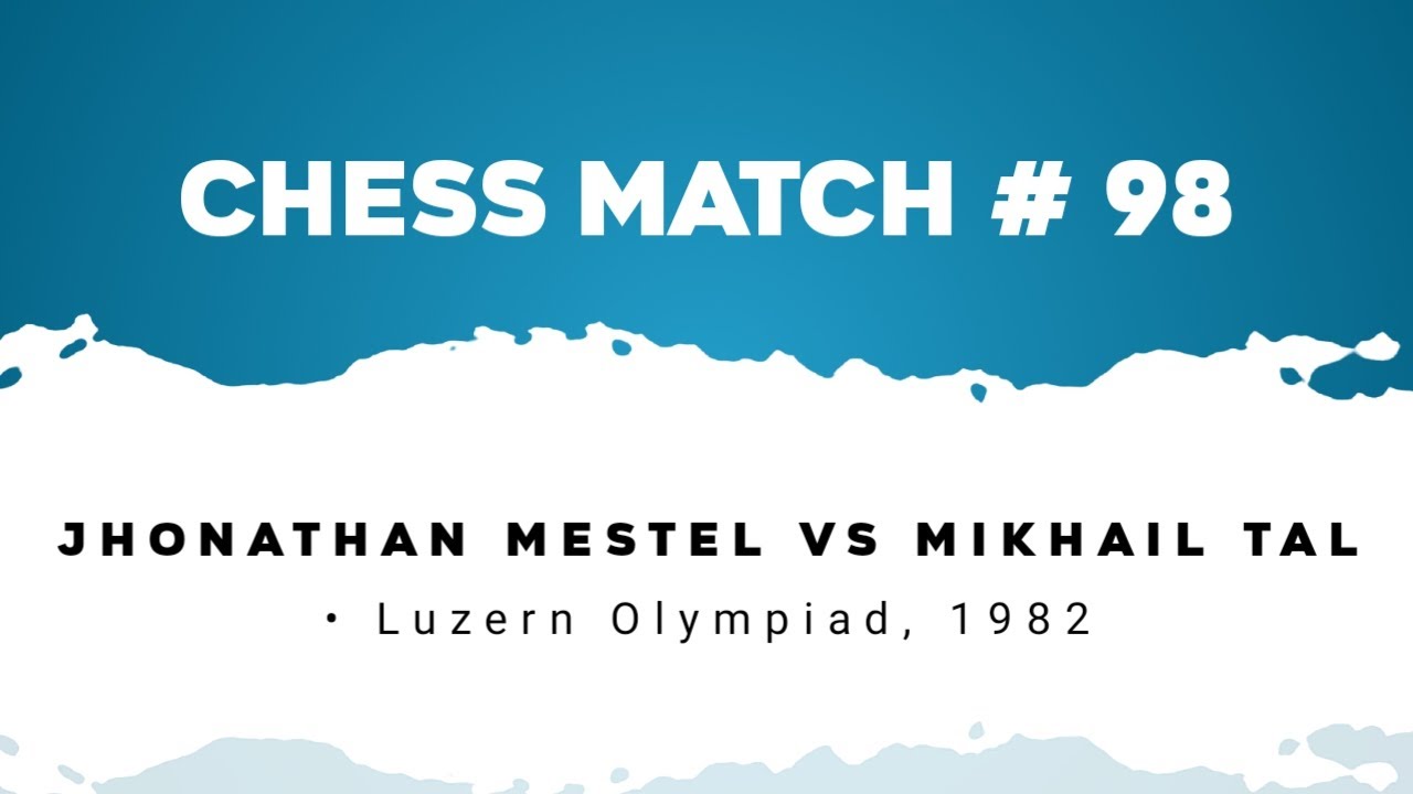 Jonathan Mestel vs Mikhail Tal • Luzern Olympiad, 1982 - YouTube