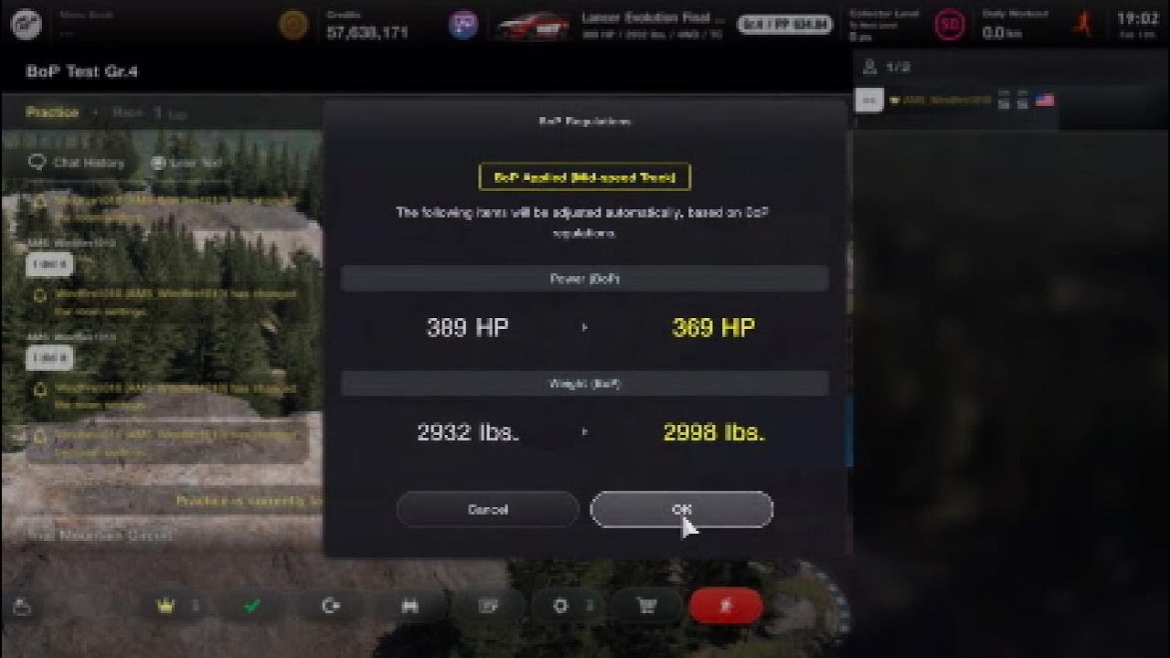 Mitsubishi Lancer Evolution Final Gr.4 BoP Test Update 1.55 - YouTube