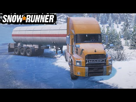 SnowRunner Mack Anthem mod - YouTube