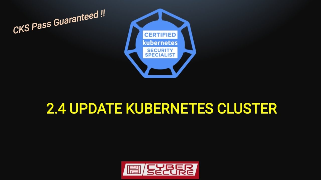 Update Kubernetes Cluster - YouTube