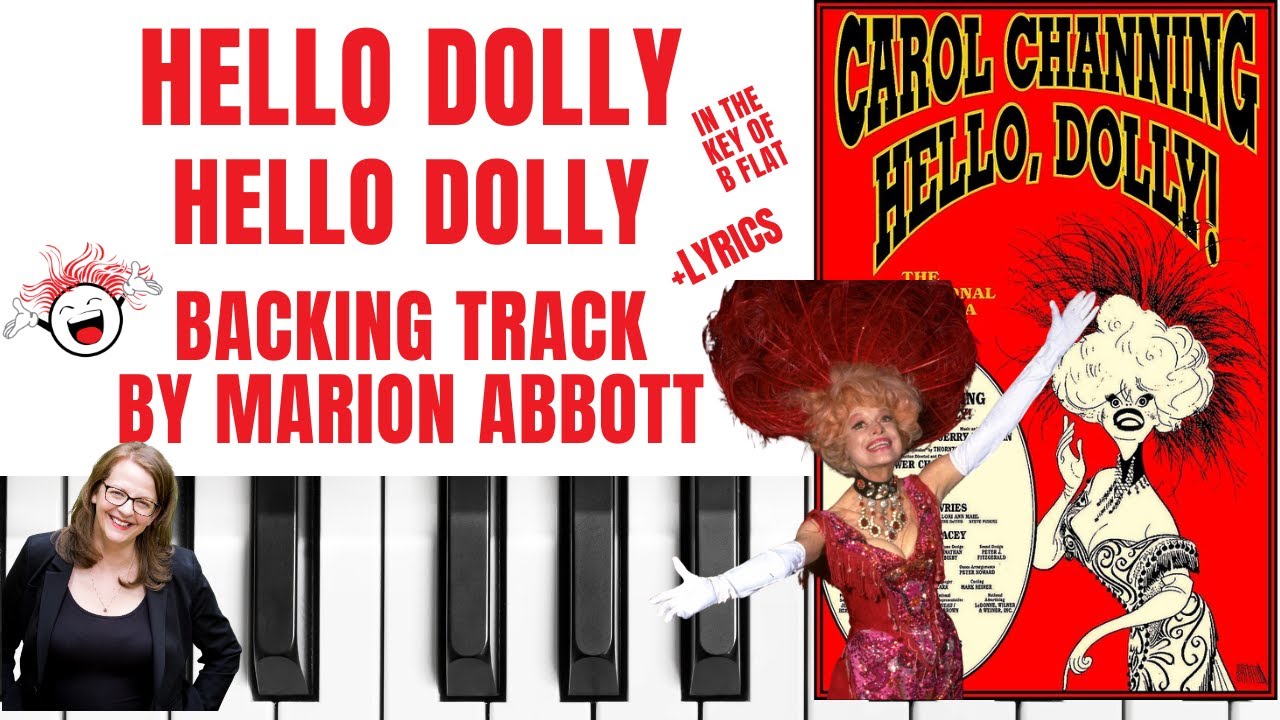 Hello Dolly (Hello Dolly) - Backing Track & Lyrics 🎹 *Bflat* - YouTube