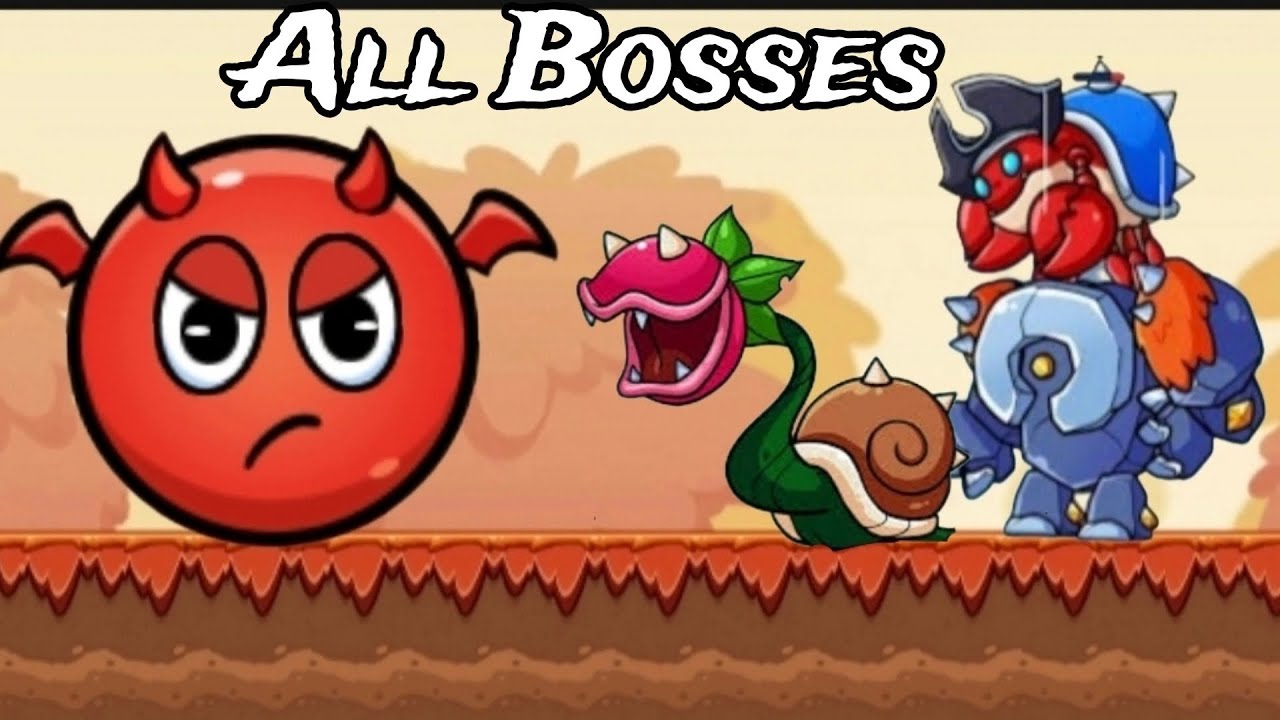 Red Ball 5 Gameplay Walkthrough | Ball V 🔴 All Bosses Hard levels💀💀 ...