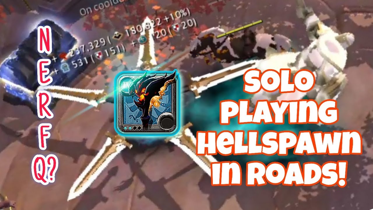 Fast clearing hellspawn on the roads of Avalon - Albion Online - YouTube