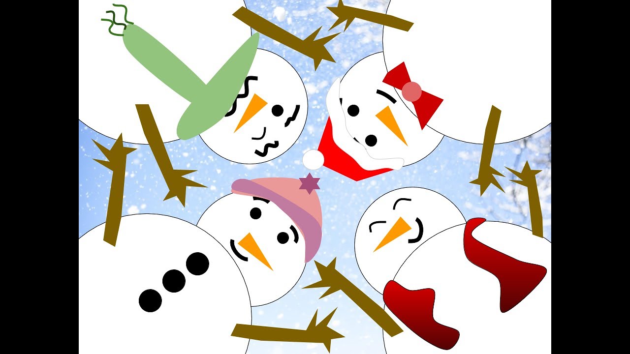 Perspective Snowmen Google Drawing Tutorial - YouTube