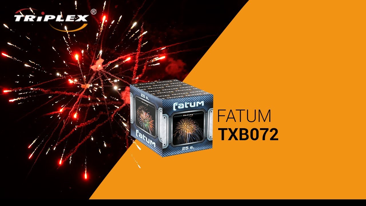 FAJERWERKI TXB072 25S 1'' BATERIA FATUM F2 TRIPLEX FIREWORKS - YouTube