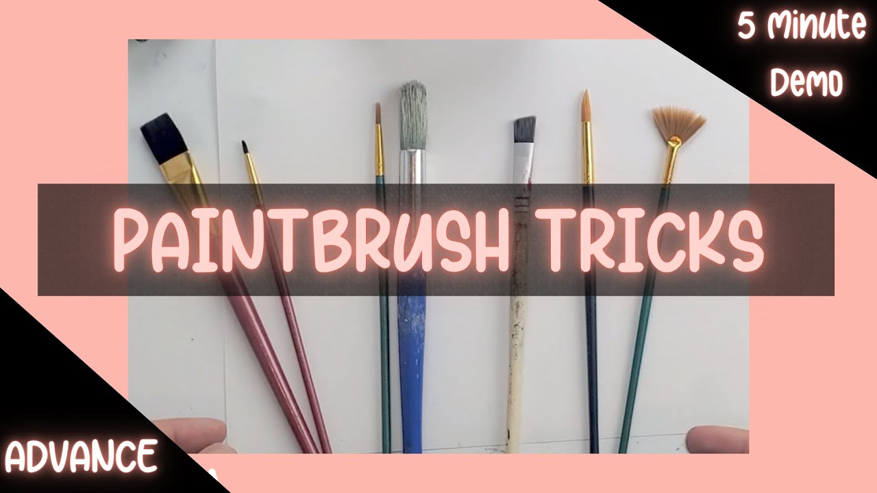 5 Minute Demo: Paintbrush Techniques | Choice-Based Art Education - YouTube