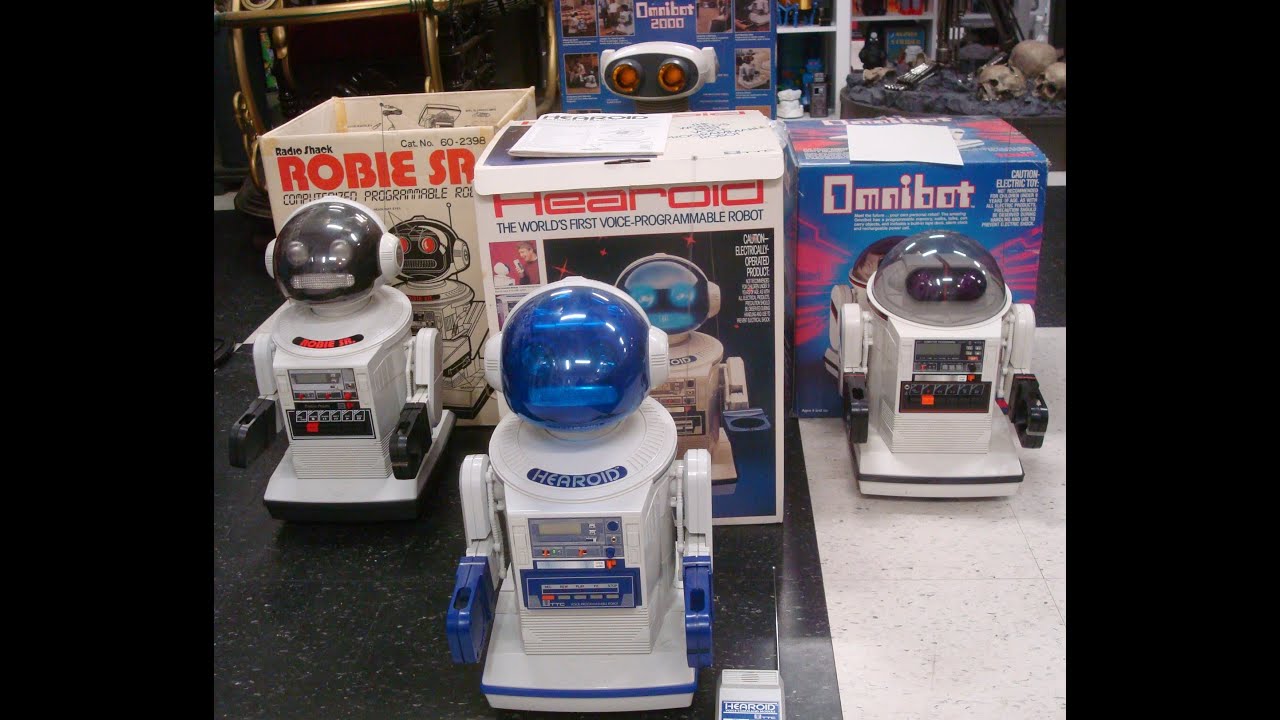Part 3. Hearoid robot 1985. Part 1 Omnibot, Part 2 Robie SR. & part 4 ...