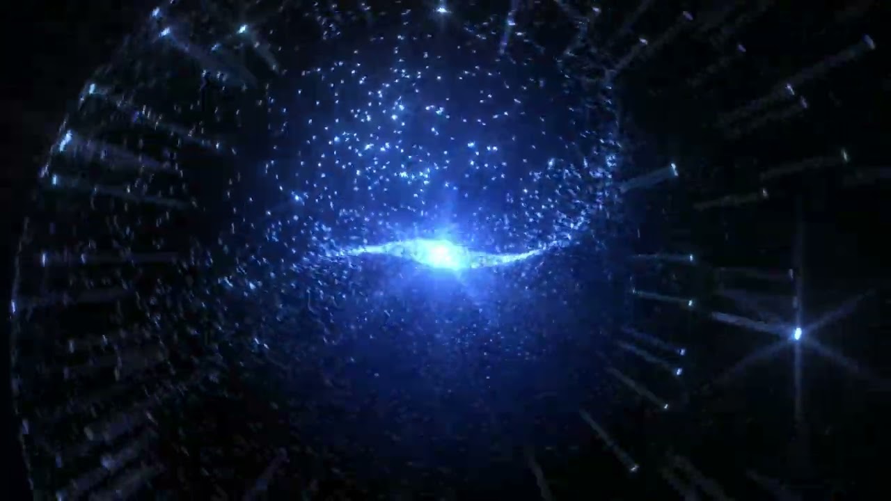 Spiral Comets ║ 4K Blue Motion Background Overlay for Edits ║ Super ...