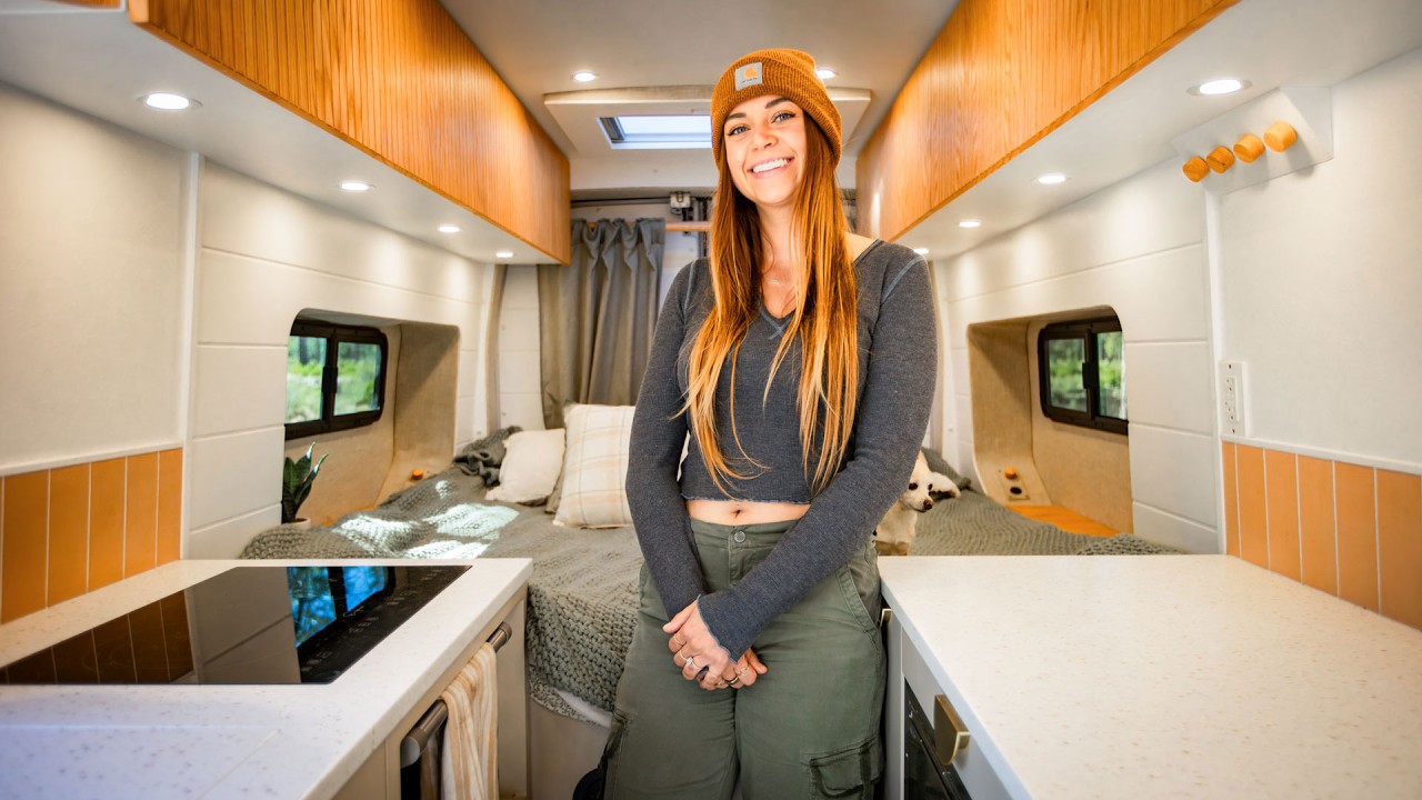 She Lives a Life of Freedom in Her Camper Van - YouTube