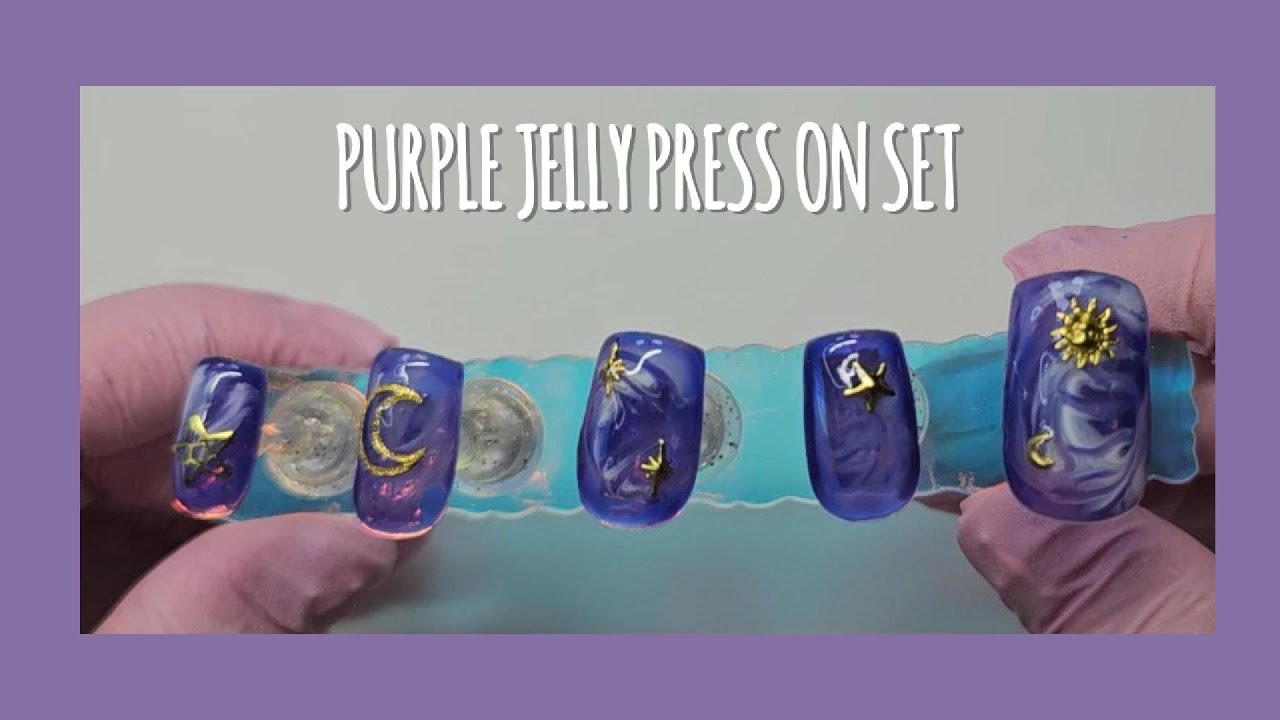 PURPLE JELLY PRESS ON SET - YouTube