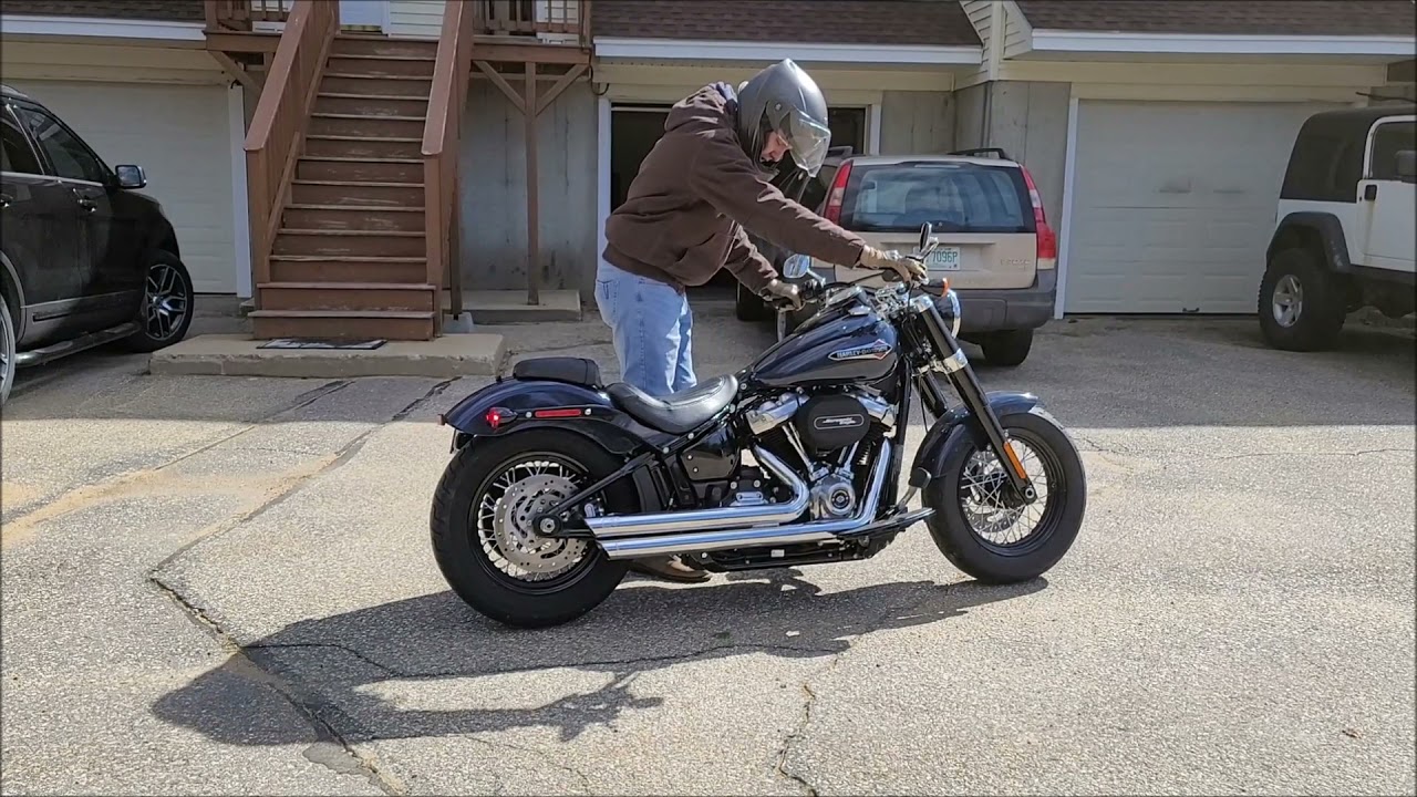 2019 Softail Slim Stage One Upgrade Before and After - YouTube