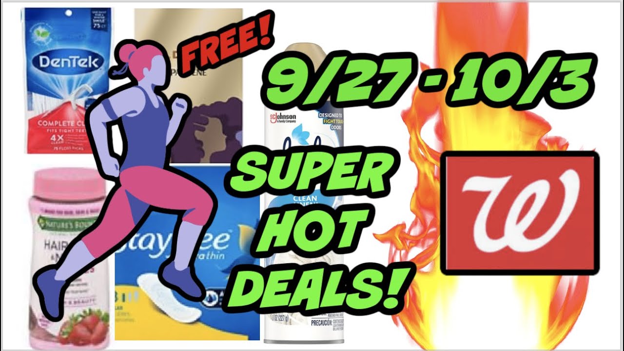 SUPER HOT WALGREENS DEALS 🔥THRU 10/3 | IN-STORE & ONLINE! - YouTube