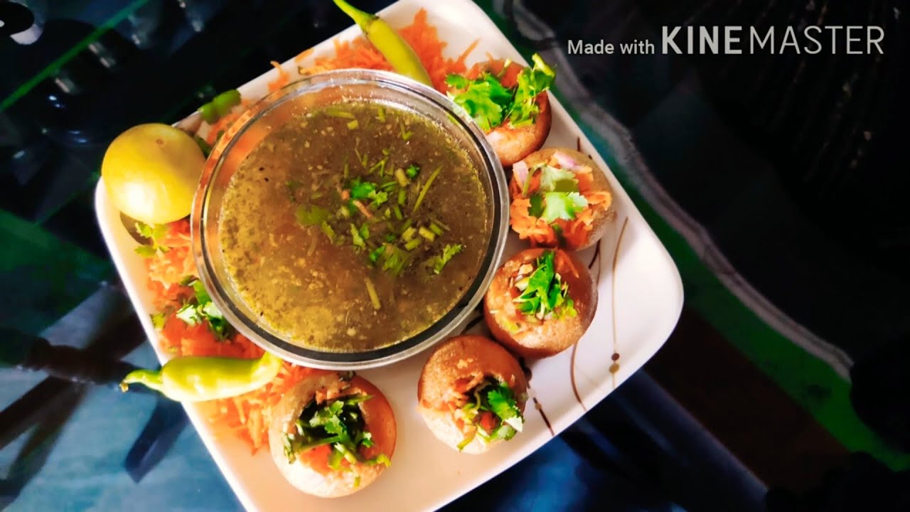 Healthy pani puri at our home 🏠😍yummy and simple process - YouTube