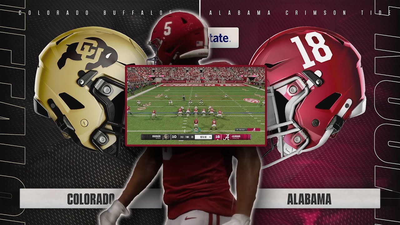 Alabama Crimson Tide vs Colorado Buffaloes College Football 25 Gameplay ...