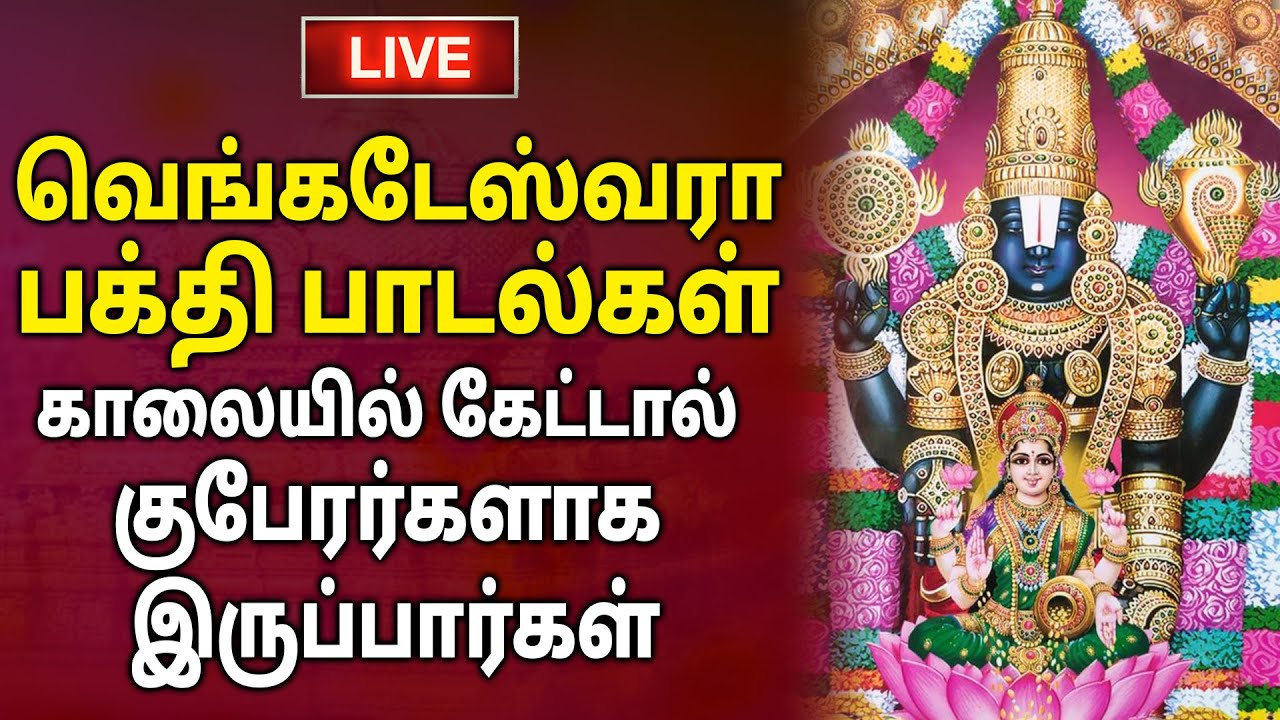 LIVE | 🔴 | வெங்கடேச சுப்ரபாதம் || வெங்கடேச சுவாமி || Venkateswara ...