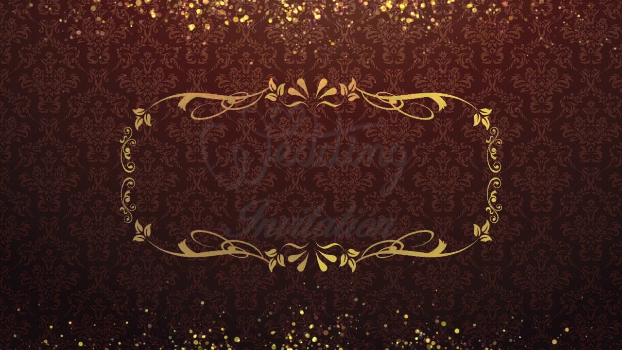 Wedding invitation video | Wedding invitation background video | Free ...