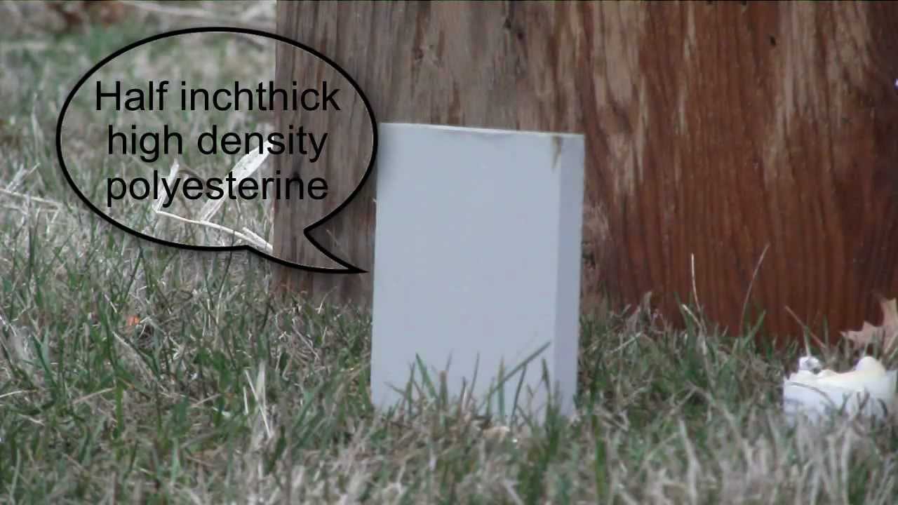 .22lr damage test - YouTube