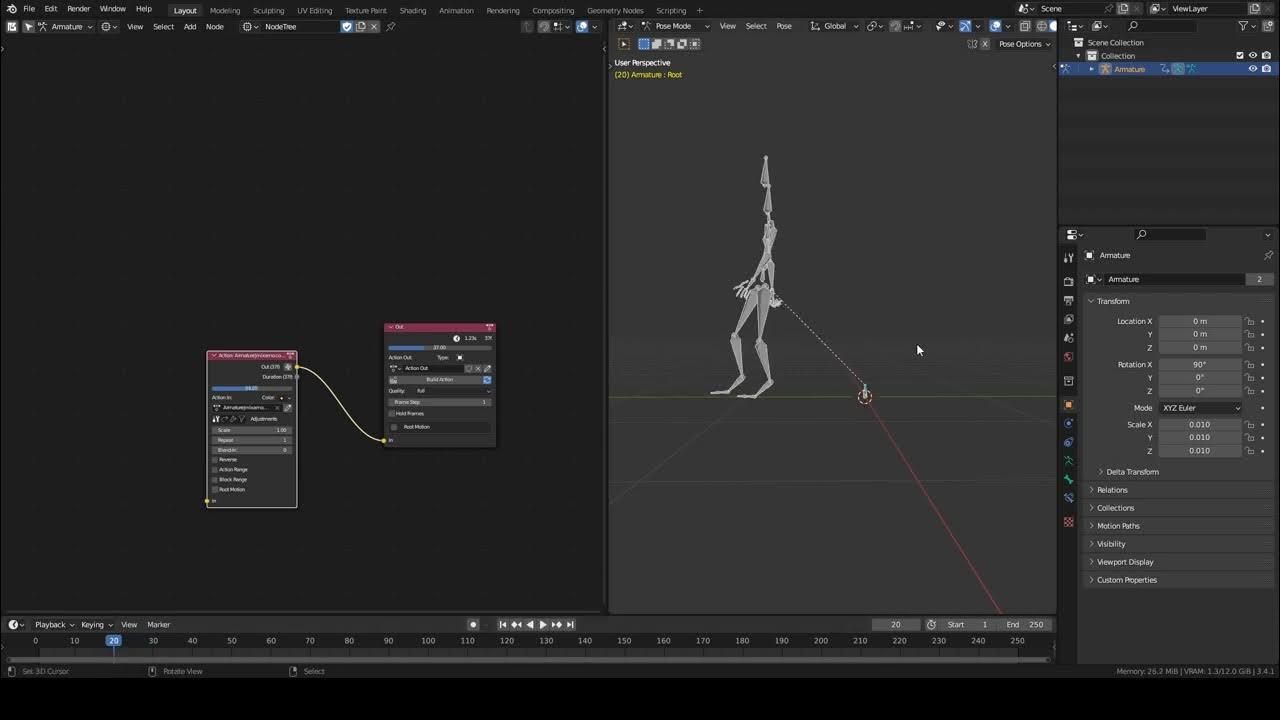 Root Bone Setup - Mocap - Action Blocks Blender Addon - YouTube