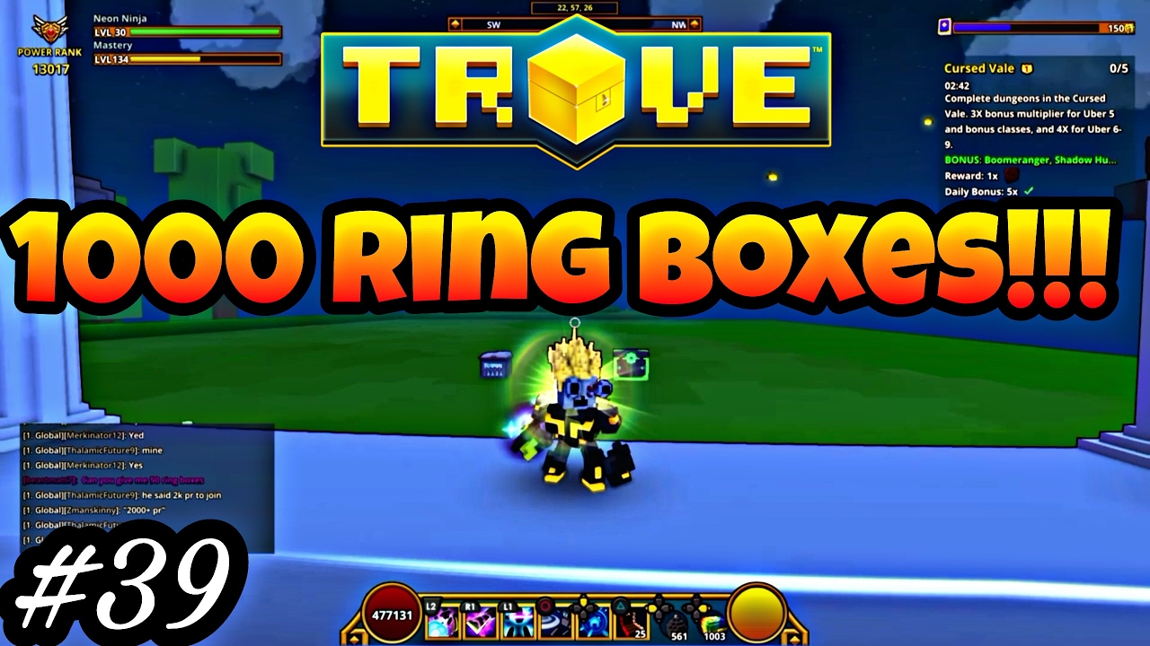TROVE - 1000 RING BOX OPENING (Best Opening Yet!!!, S4 PD/MF?) - YouTube