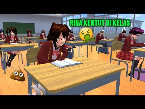 HOLDING A FART | RINA FARTS IN CLASS DURING SCHOOL TEST | SAKURA SCHOOL SIMULATOR