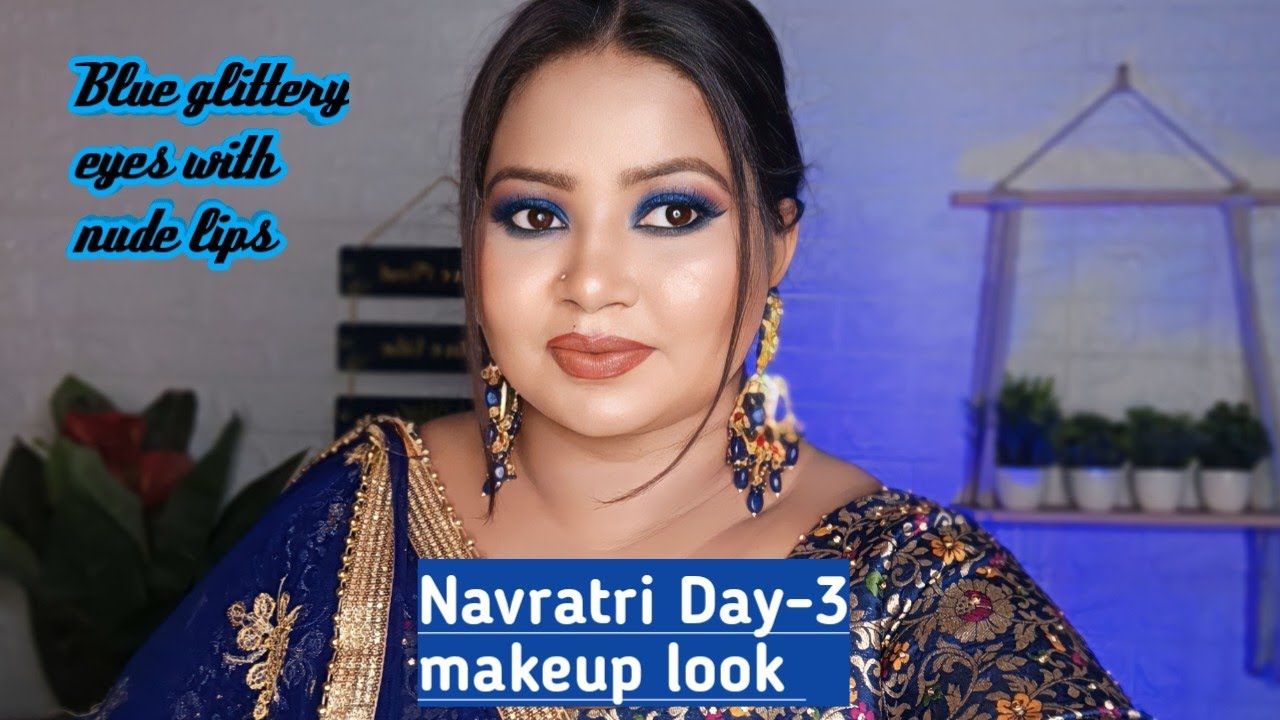 GRWM Navratri Day-3 makeup! Navratri makeup! Navratri makeup tutorial ...