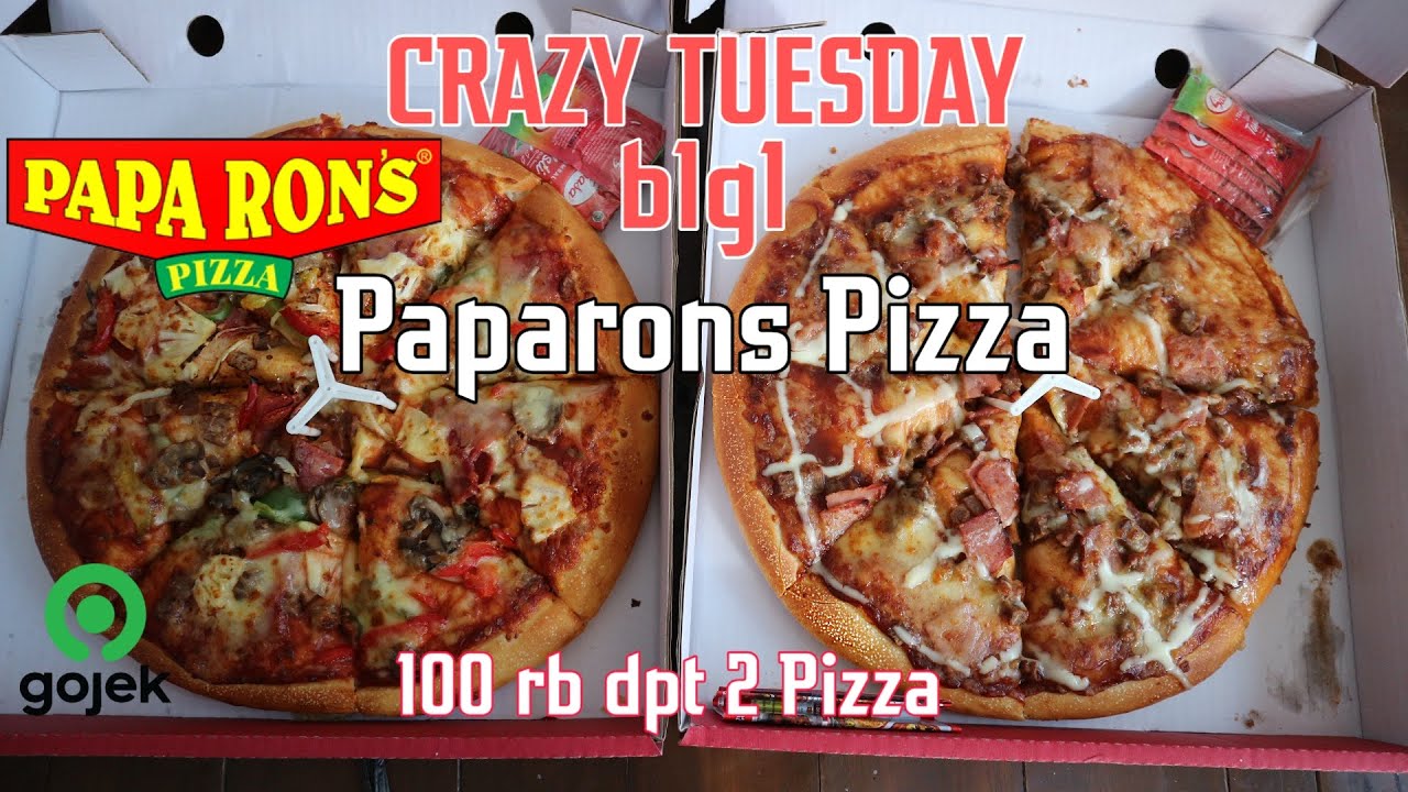 PAPARONS PIZZA REVIEW & CARA ORDER BUY 1 GET 1 - YouTube