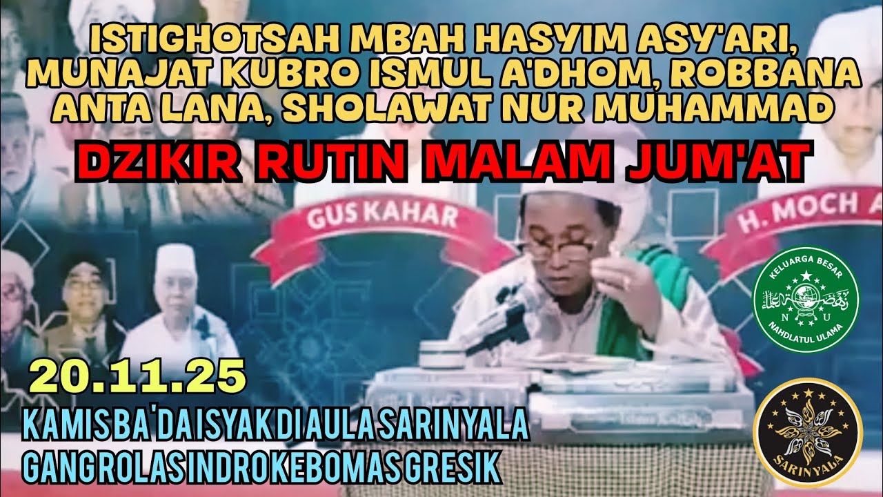 ISTIGHOSAH MBAH HASYIM, MUNAJAT KUBRO ISMUL A'DHOM, ROBBANA ANTA LANA ...