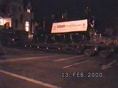 Dean Goods 2516 leaving GWR Museum Swindon. Re-digitised from original ...