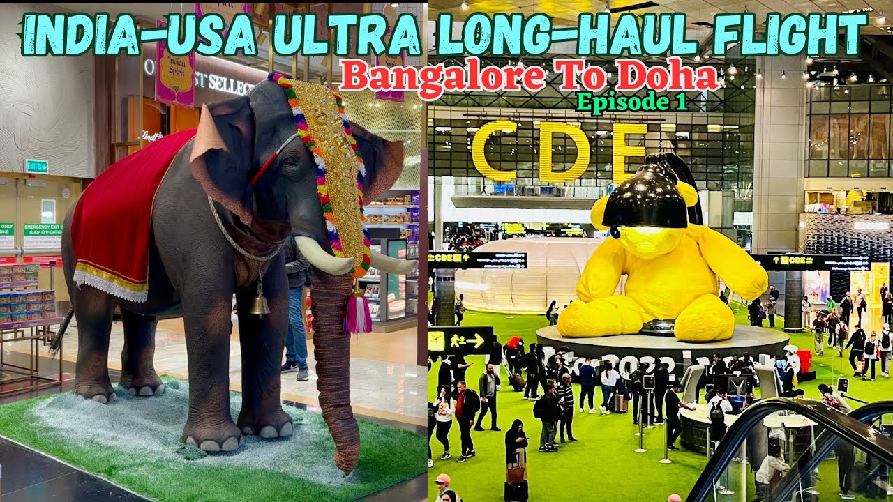 Bangalore to Doha | Qatar Airways | KIA Terminal 2 | Hamad ...