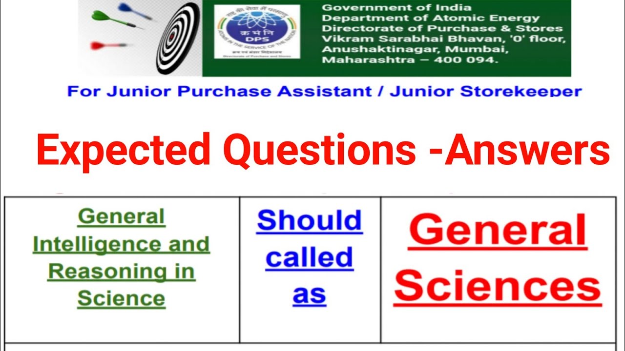 DAE DPS JPA JSK Important Questions Answers of GI and Reasoning - YouTube